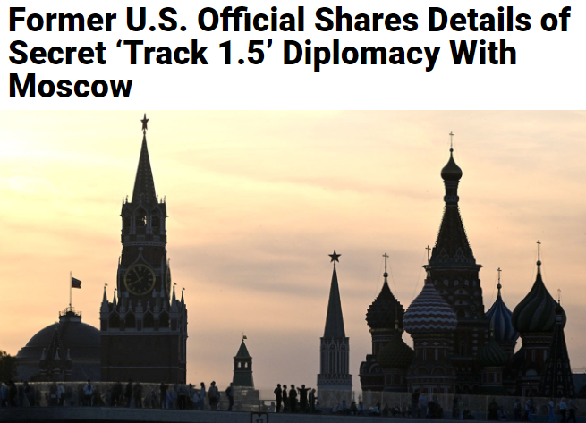 "Track 1.5 Diplomacy"... a trabalhar para a PAZ - T o v i